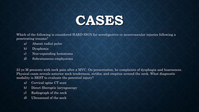 Neck trauma | PPT