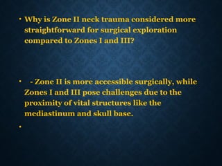 NECK TRAUMA based on Schwartz's principle of surgery | PPT