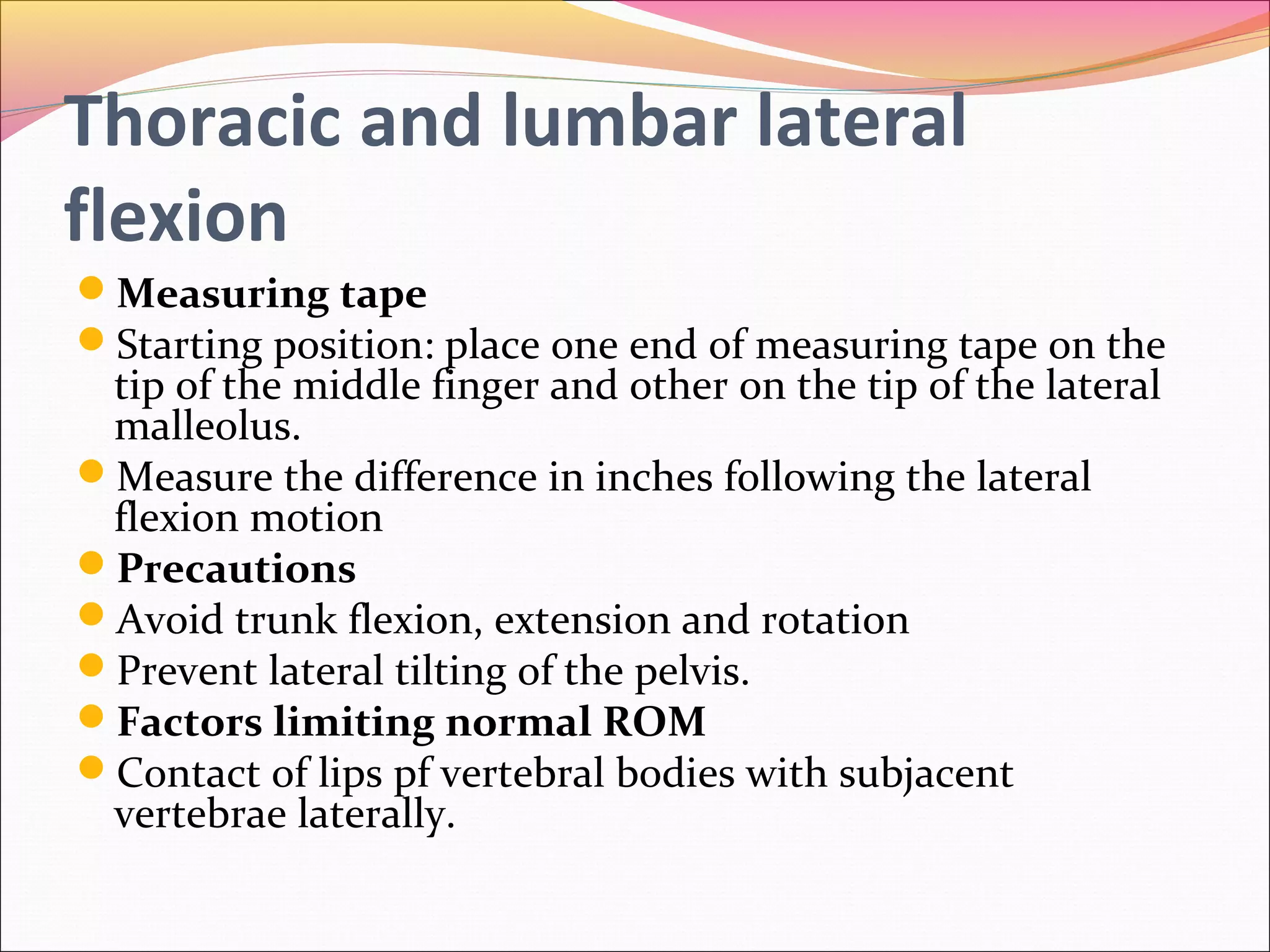 Neck & trunk rom measurement | PPT