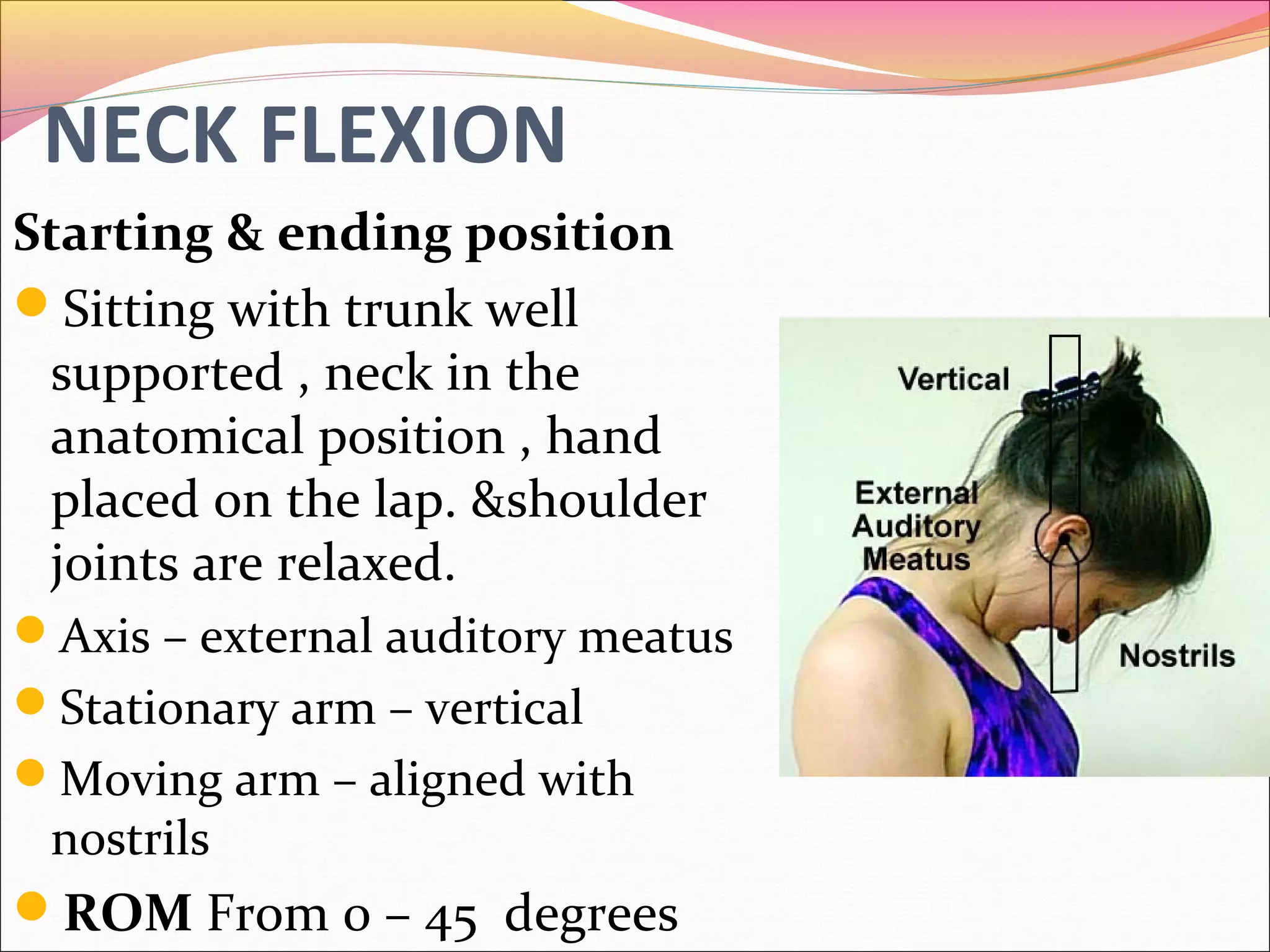 Neck & trunk rom measurement | PPT