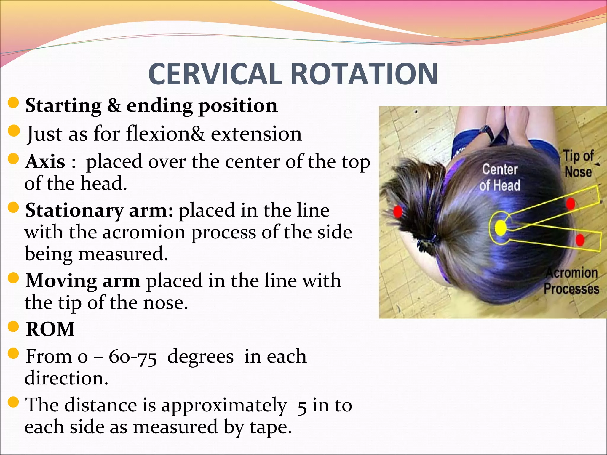 Neck & trunk rom measurement | PPT