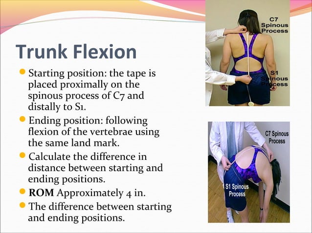 Neck & trunk rom measurement | PPT | Death, Injury, or Military ...