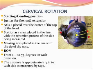 Neck & trunk rom measurement | PPT