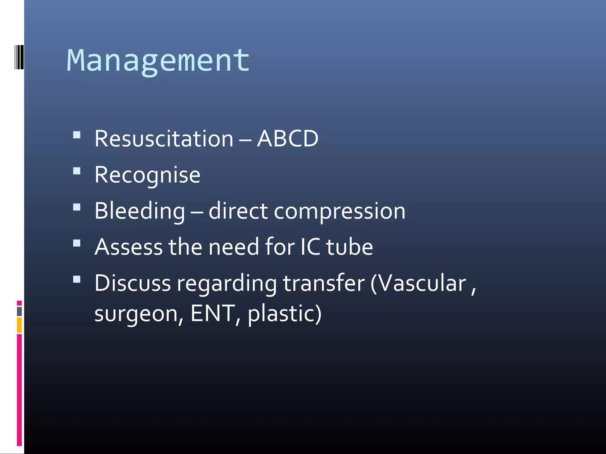 VASCULAR INJURIES OF THE NECK PRE CONGRESS WORKSHOP ACS JOEL ...
