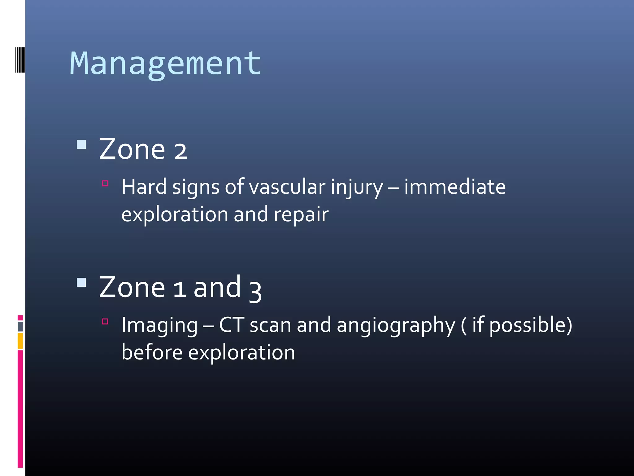 VASCULAR INJURIES OF THE NECK PRE CONGRESS WORKSHOP ACS JOEL ...