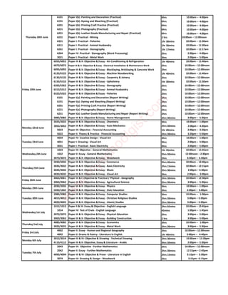 National Examinations Council (NECO) Timetable for 2020 June/July ...