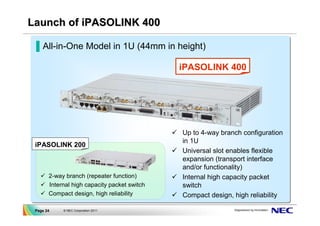 Nec presentation wireless backhaul | PPT