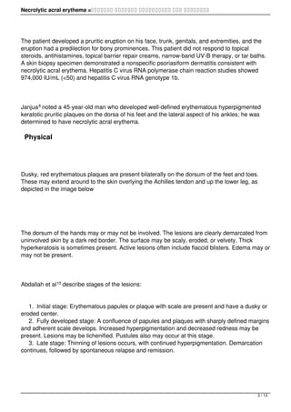 Necrolytic acral-erythema- | PDF | Skin and Dermatology | Diseases and ...