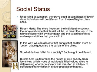 Sanisera Fieldschool 2010, session 4: Grave Goods and Social Structure ...