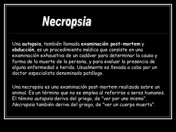 Necropsia