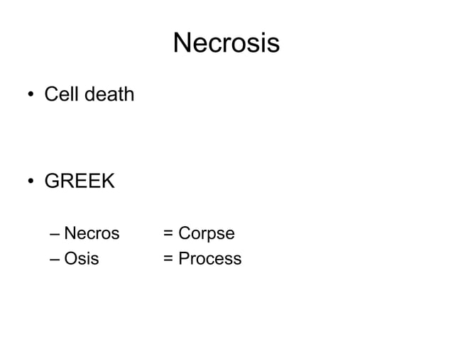 Necrosis | PPTX