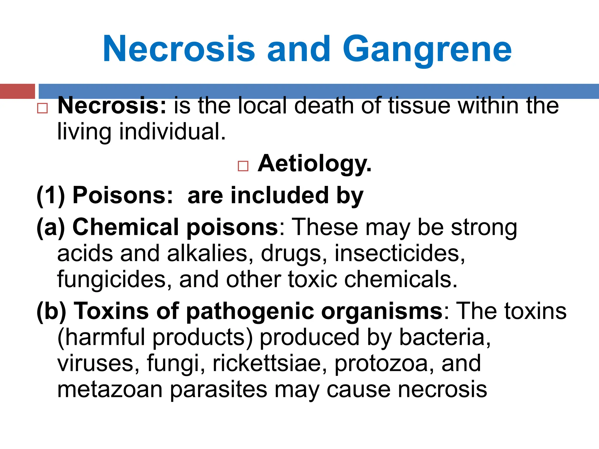The Pathology necrosis and gangrene.pptx