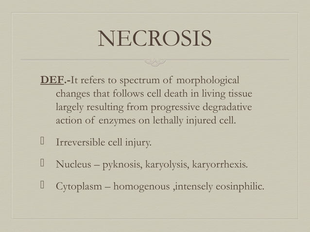 Necrosis & gangrene pathology calcification | PPT