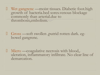 Necrosis & gangrene pathology calcification | PPT