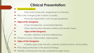 Necrosis^J Gangrene.pptx gas gangrene surgery | PPTX