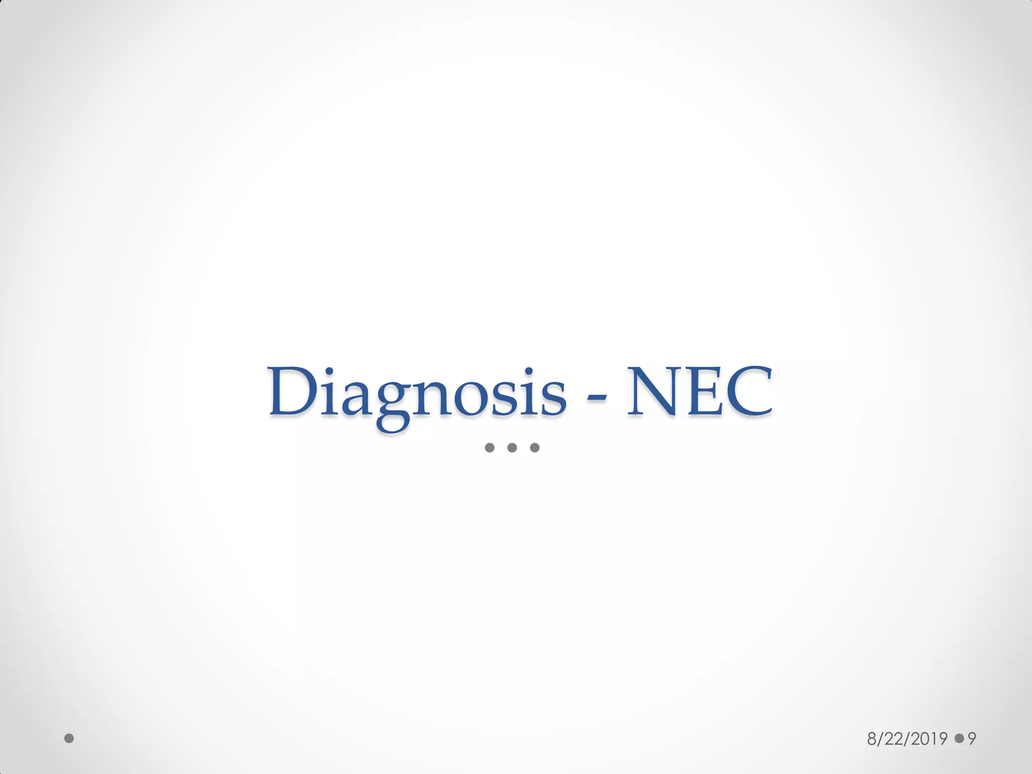 Necrotising Enterocolitis(NEC) | PDF