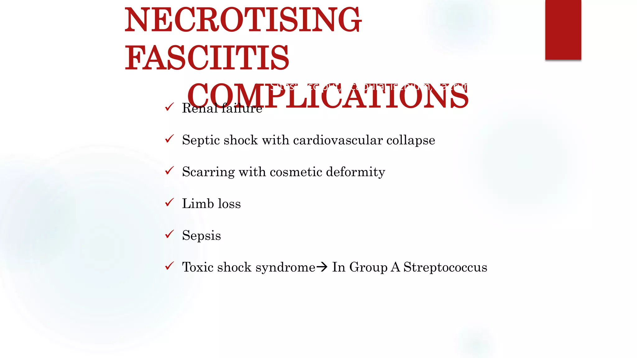 NECROTISING FASCIITIS- The flesh eating infection | PPTX