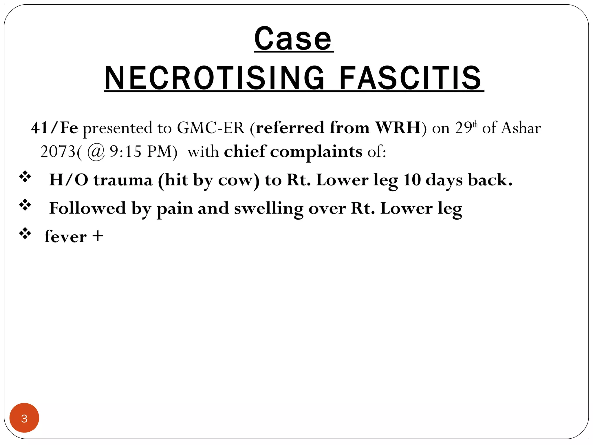 Necrotising fascitis | PPT