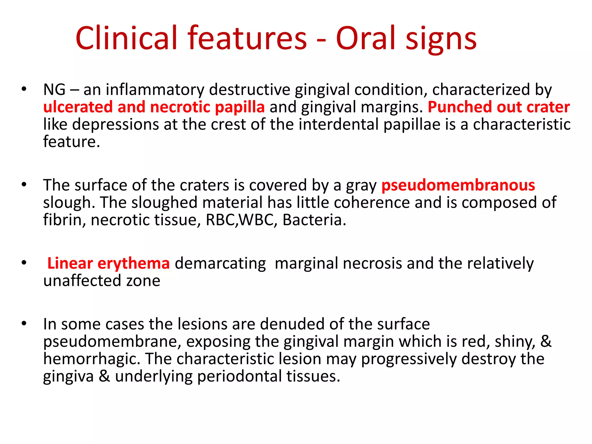 Necrotising periodontal diseases | PPTX