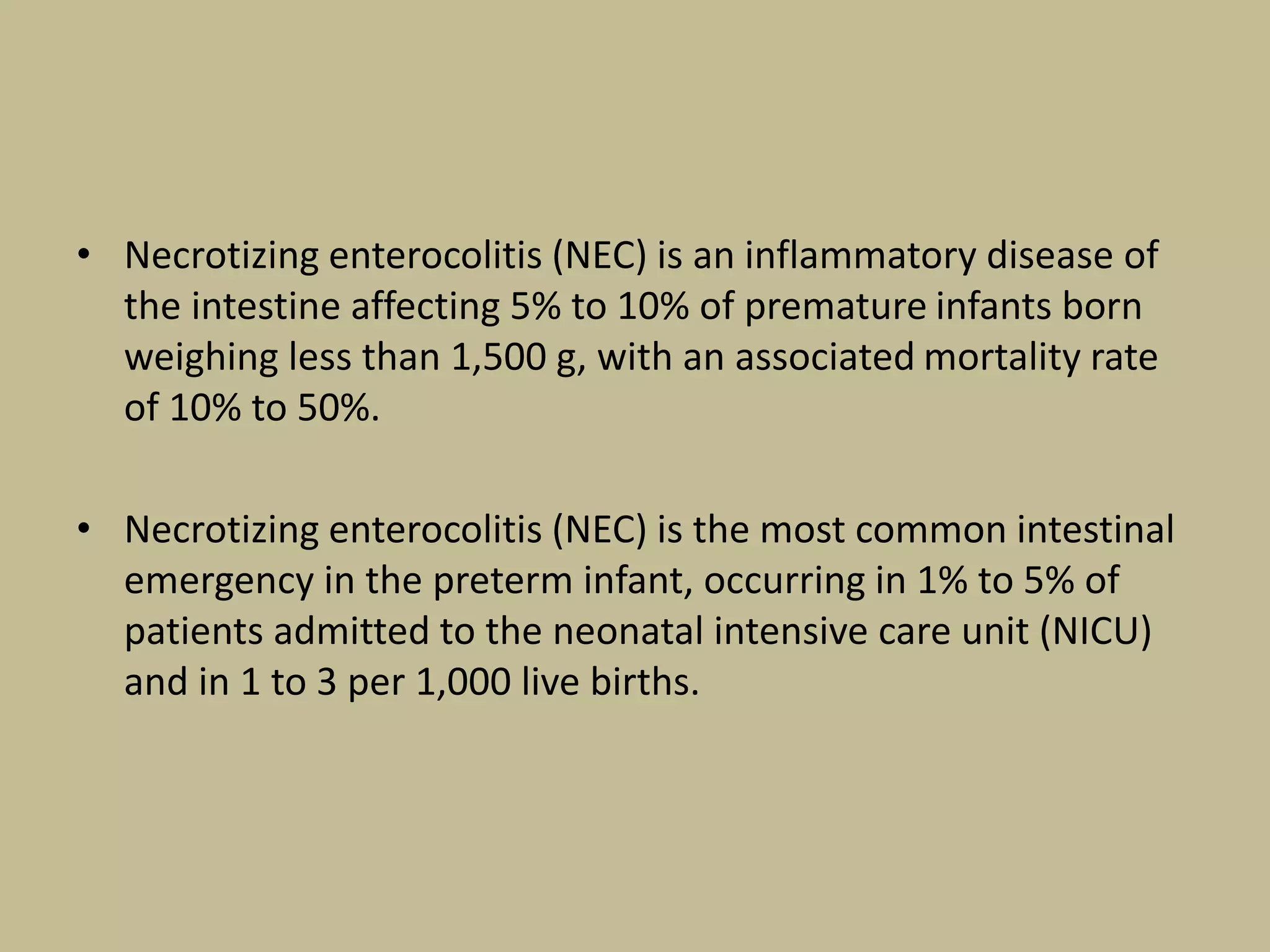 Necrotizing enterocolitis | PPTX