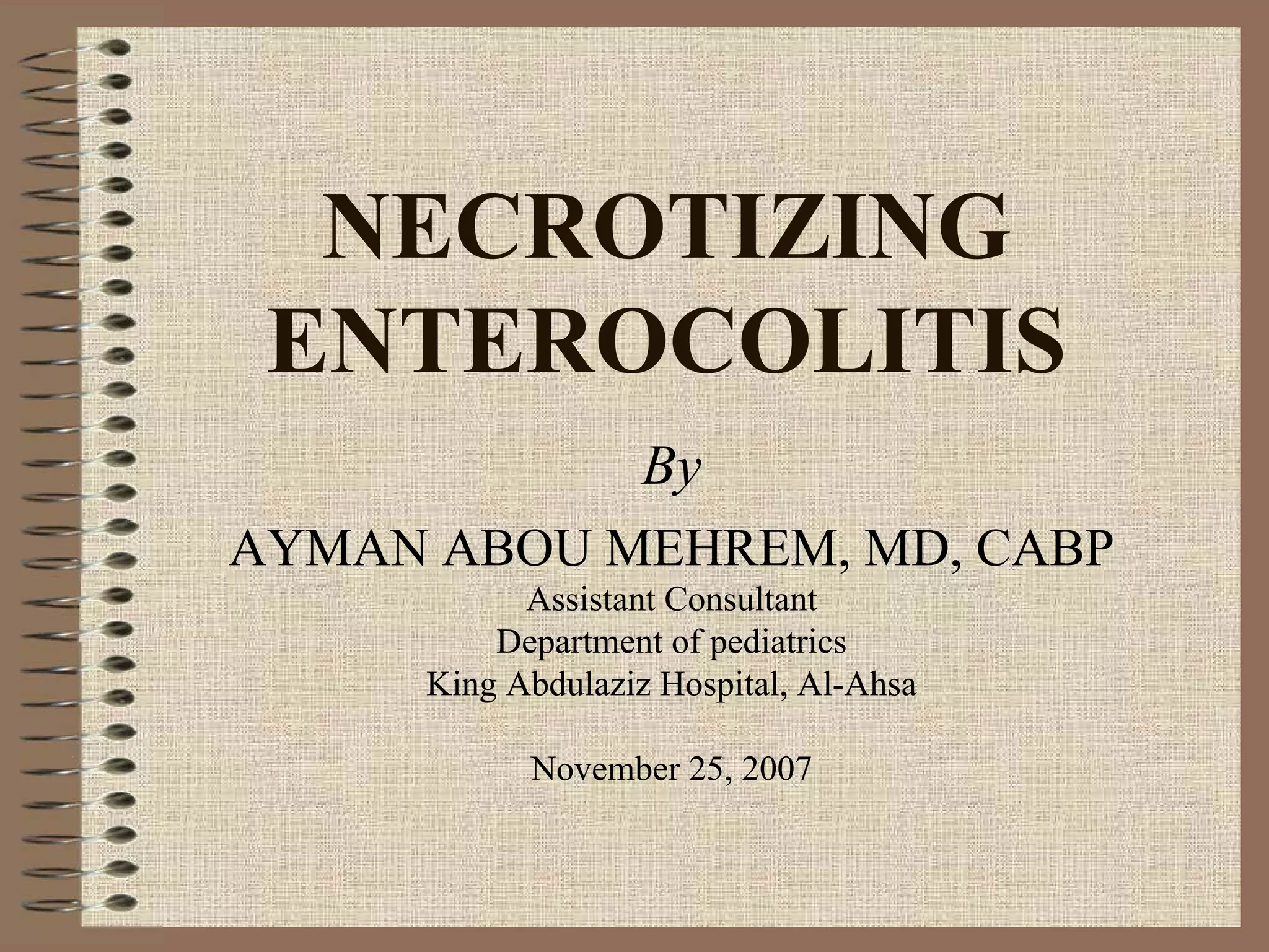 Necrotizing Enterocolitis | PDF