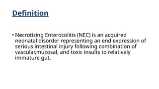necrotizing ENTEROCOLITUS definition, incidence, pathophysiology, risk ...