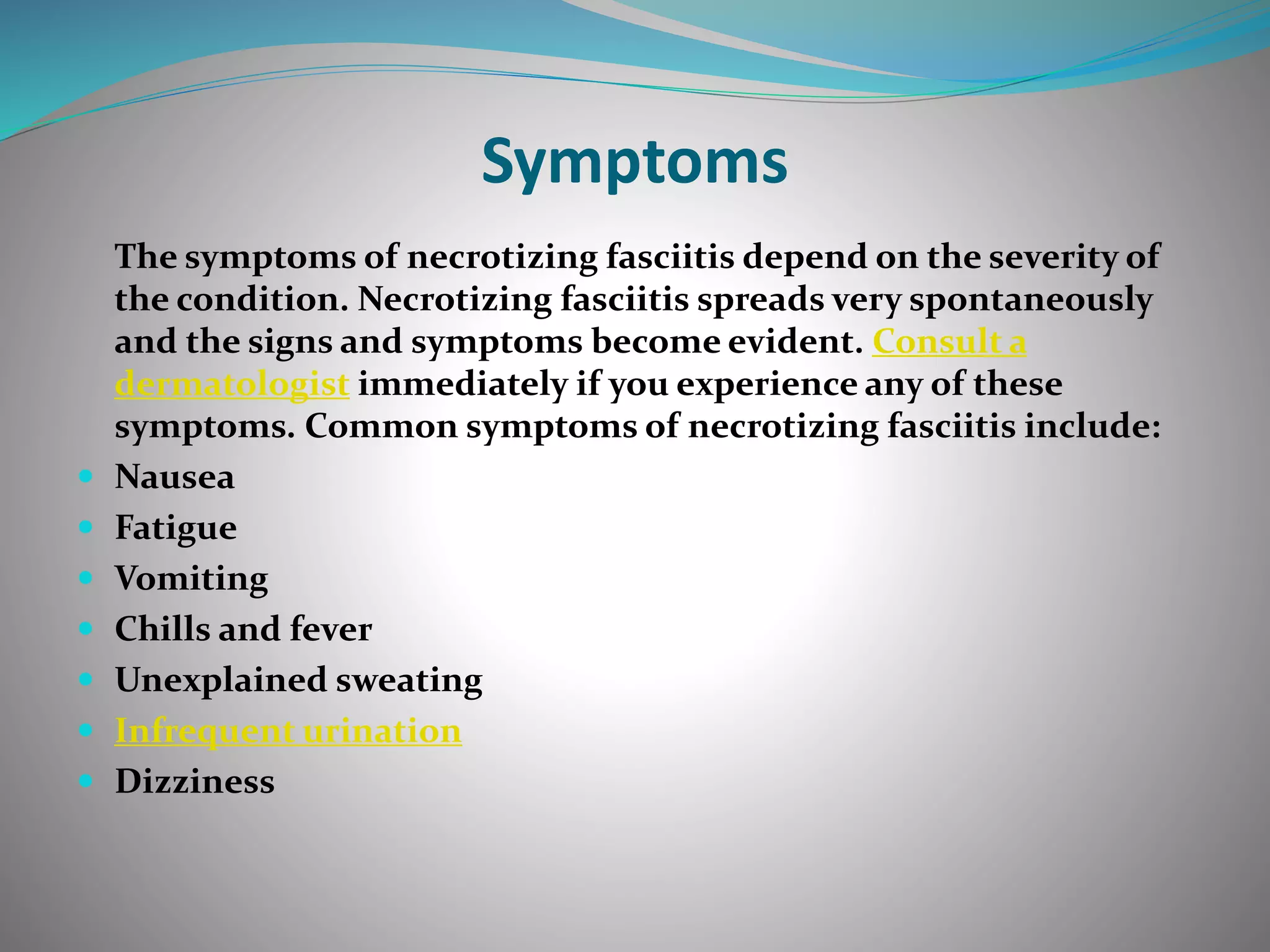 Necrotizing fasciitis | PPTX