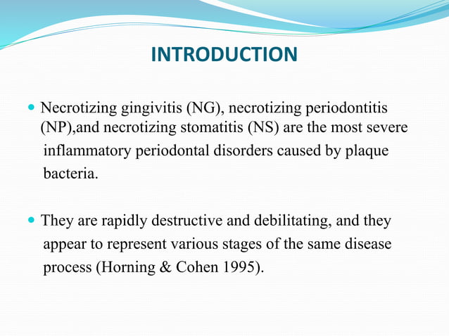 Necrotizing periodontal diseases by Dr Rinky Tripathi pg 2nd year ...