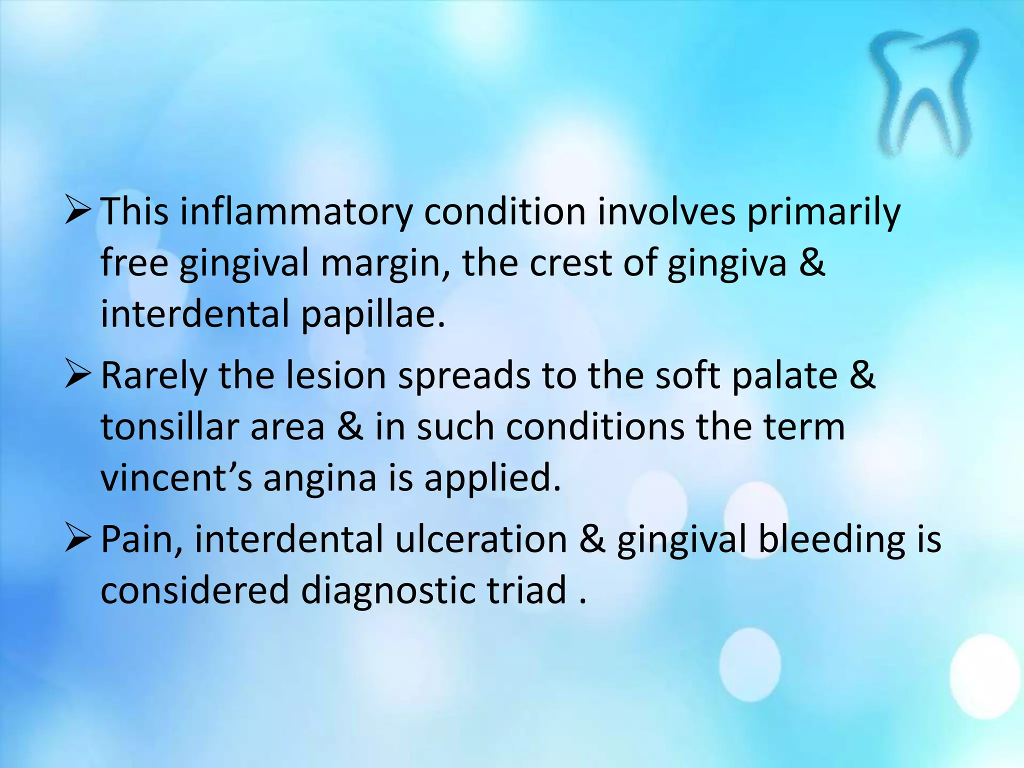 Necrotizing ulcerative gingivitis | PPTX