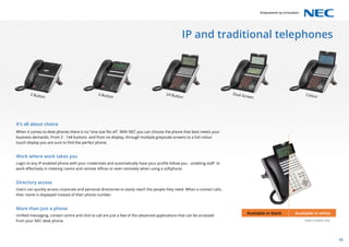 NEC Sv9100 Phone System | PDF