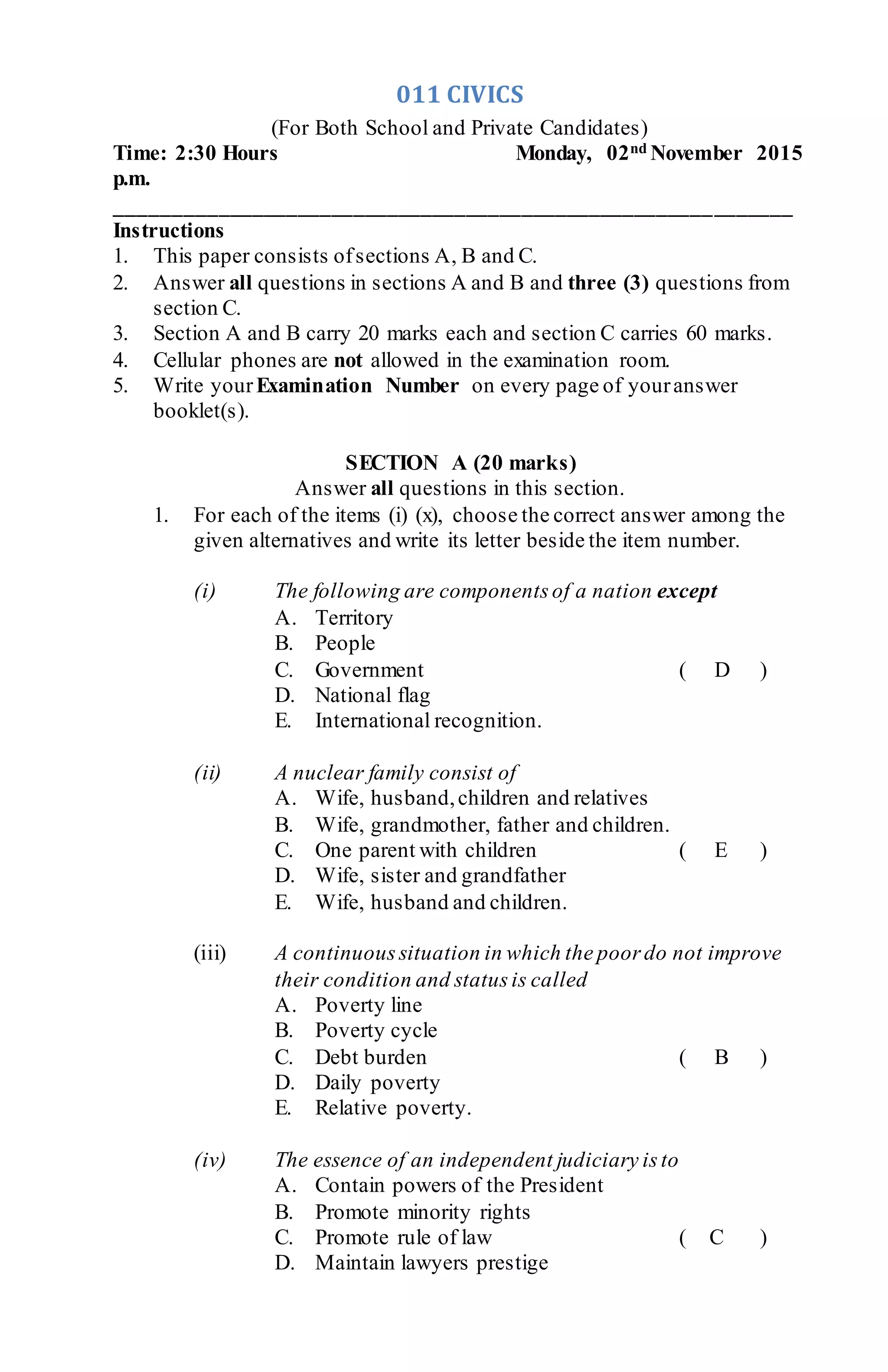 Necta Solution Approach | DOCX