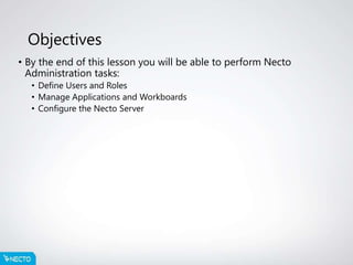 Necto 16 training 17 - administration | PPTX