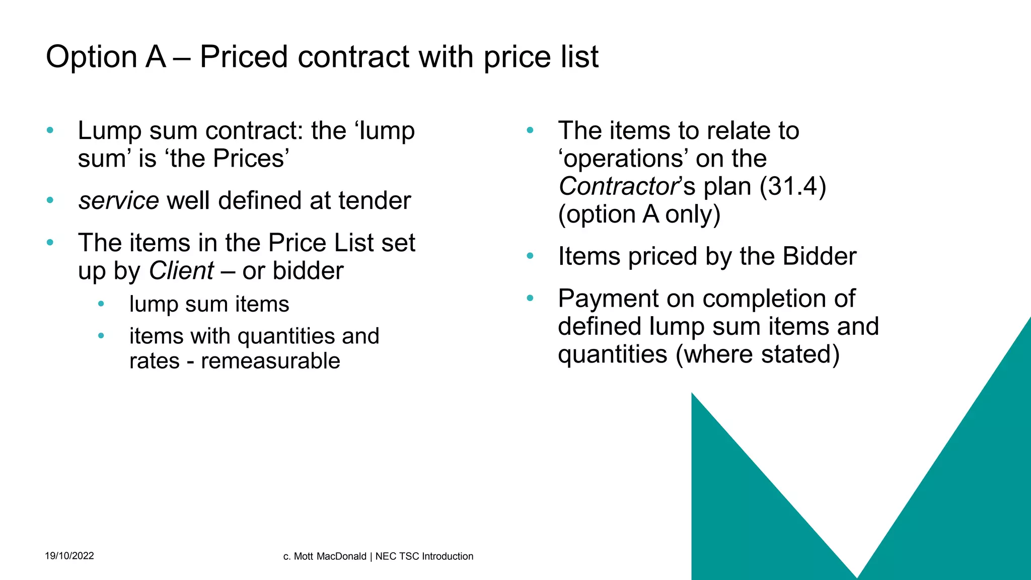 NEC Term Service Contract (TSC) | PDF