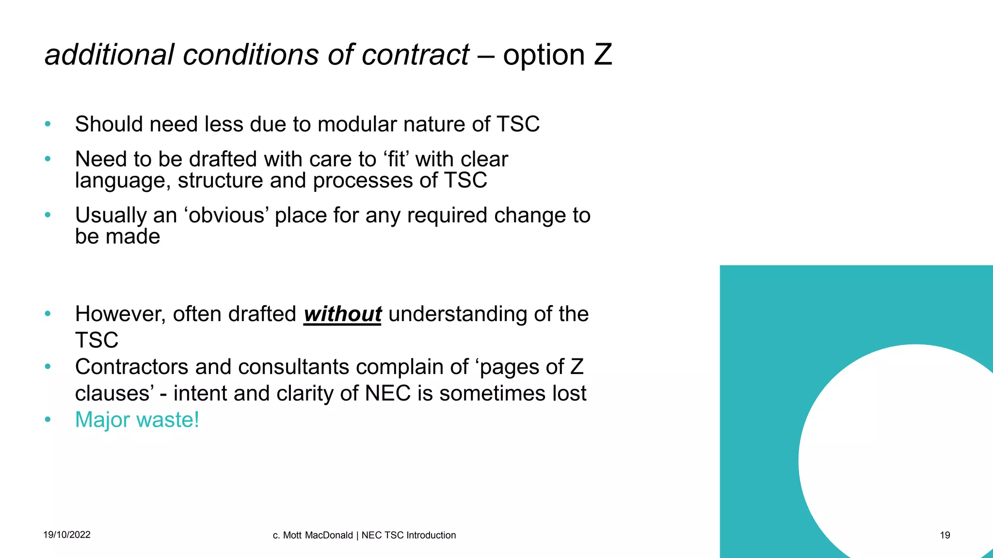 NEC Term Service Contract (TSC) | PDF