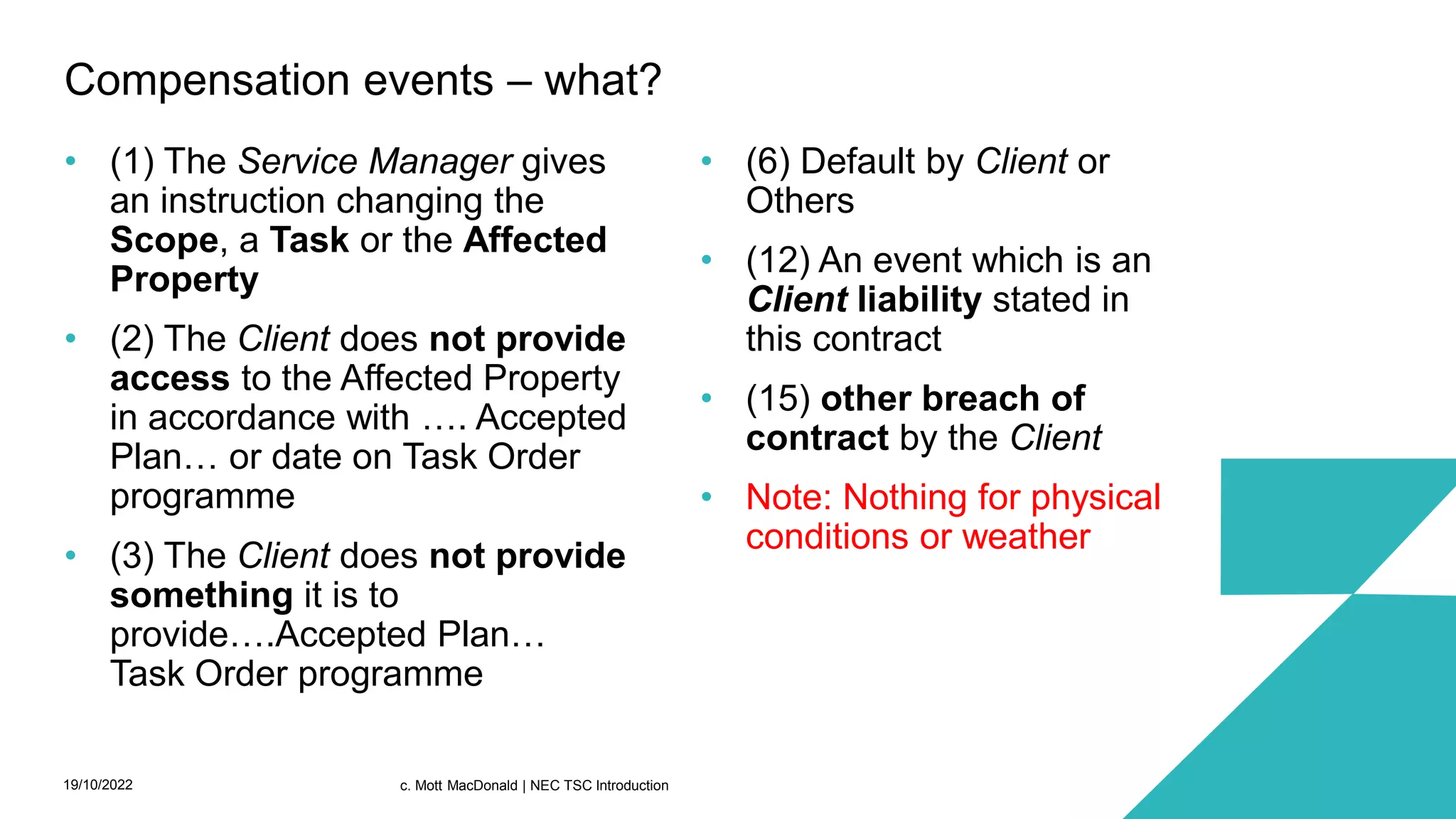 NEC Term Service Contract (TSC) | PDF