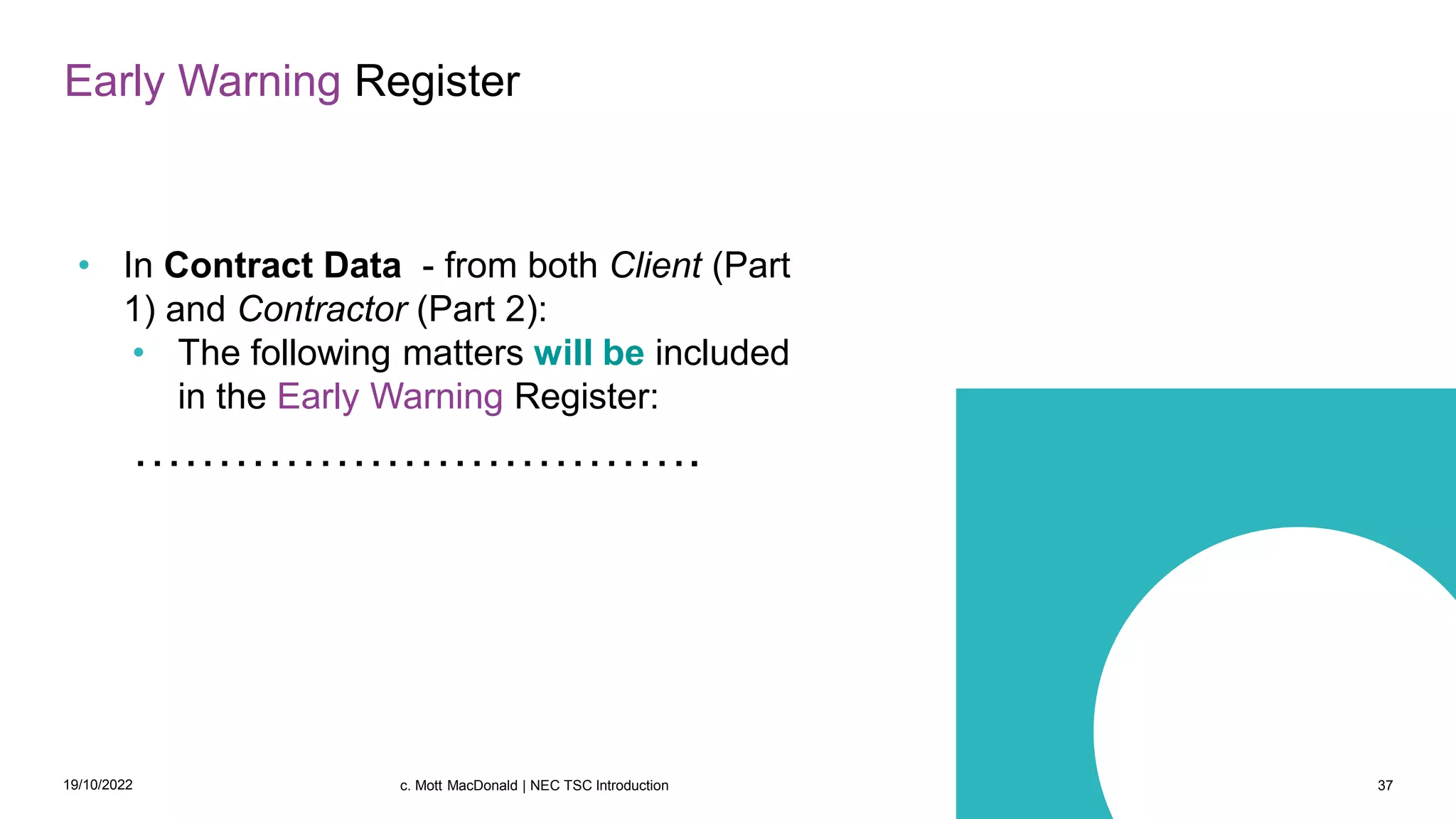 NEC Term Service Contract (TSC) | PDF