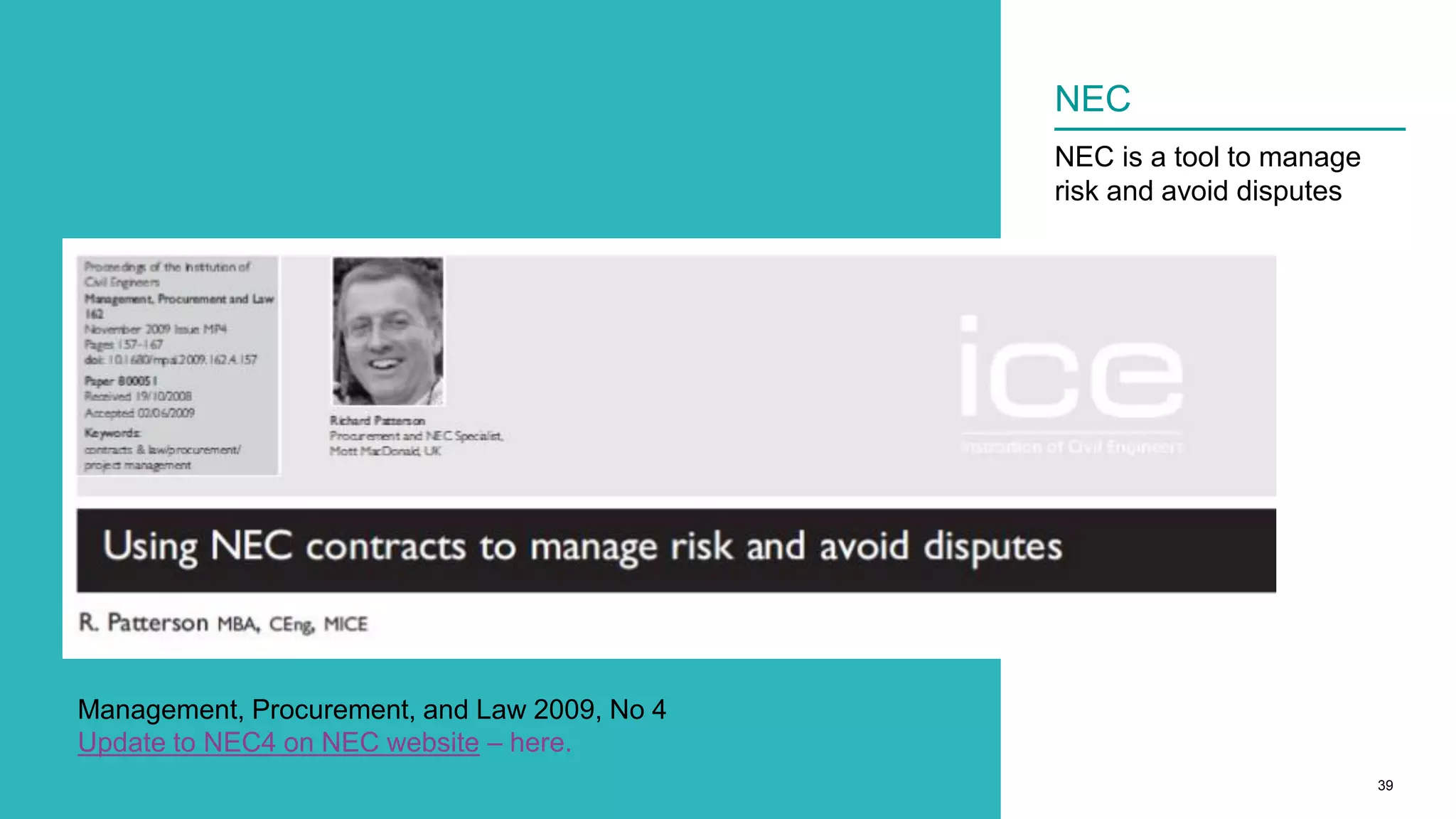 NEC Term Service Contract (TSC) | PDF