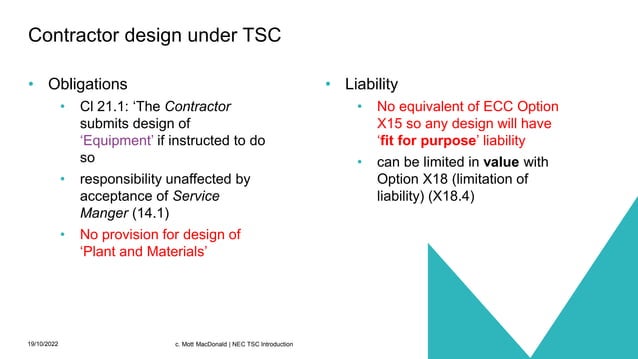 NEC Term Service Contract (TSC) | PDF