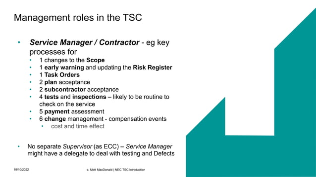 NEC Term Service Contract (TSC) | PDF