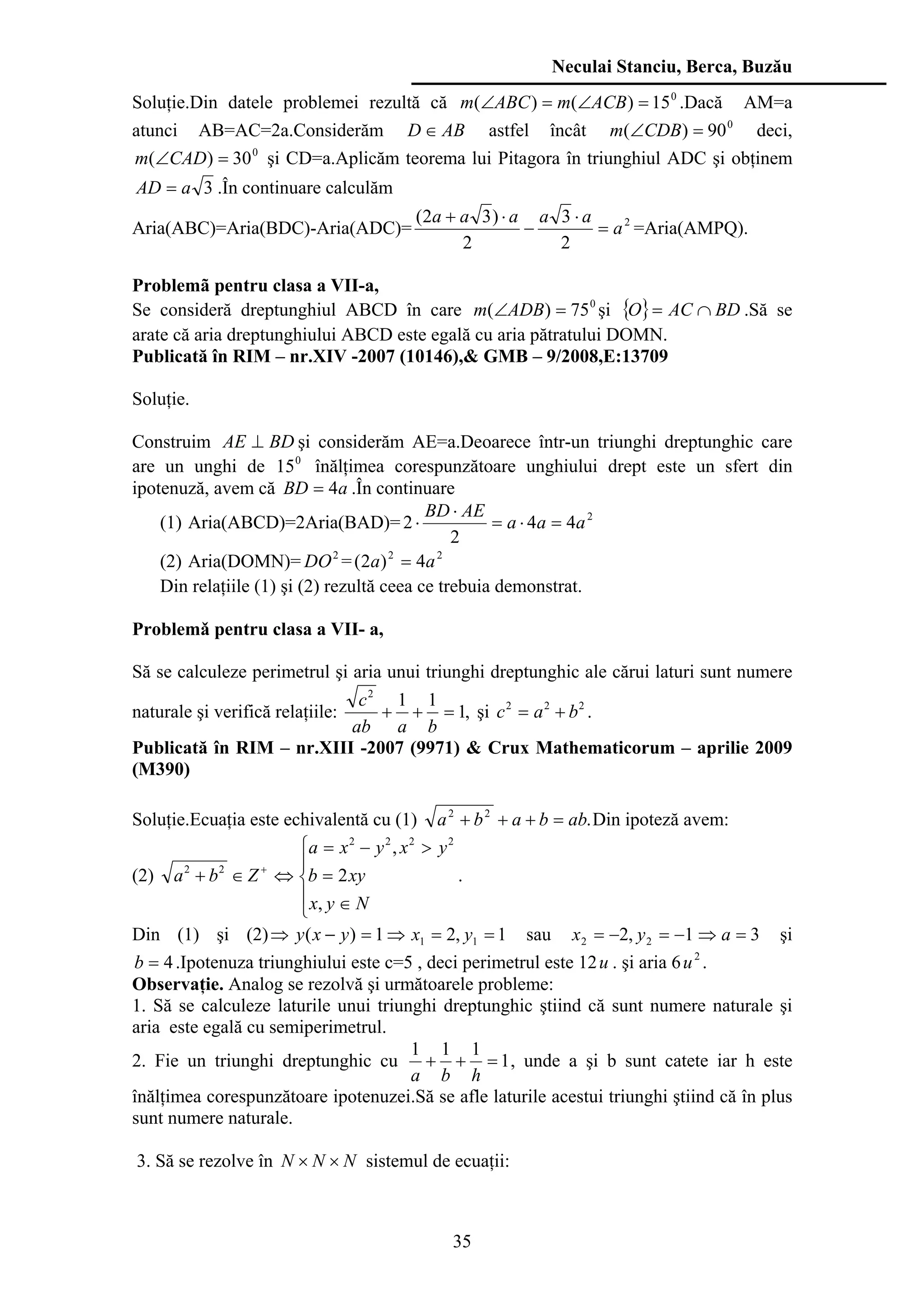 Neculai stanciu exercitii rezolvate | PDF