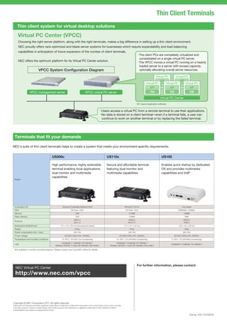 NEC Virtual PC Center (VPCC) | PDF | Desktops | Computing