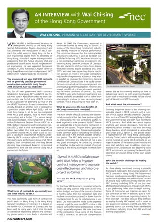 NEC Interview with Wai-Chi Sing of the HK Development Bureau | PDF