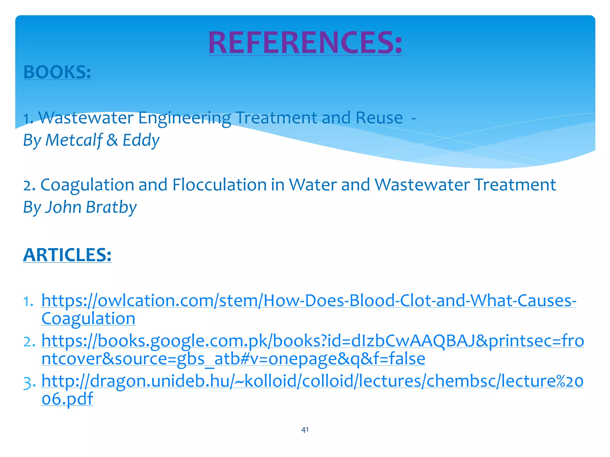 Coagulation & Flocculation | PPTX