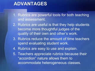 NED 203 Criterion Referenced Test & Rubrics | PPTX