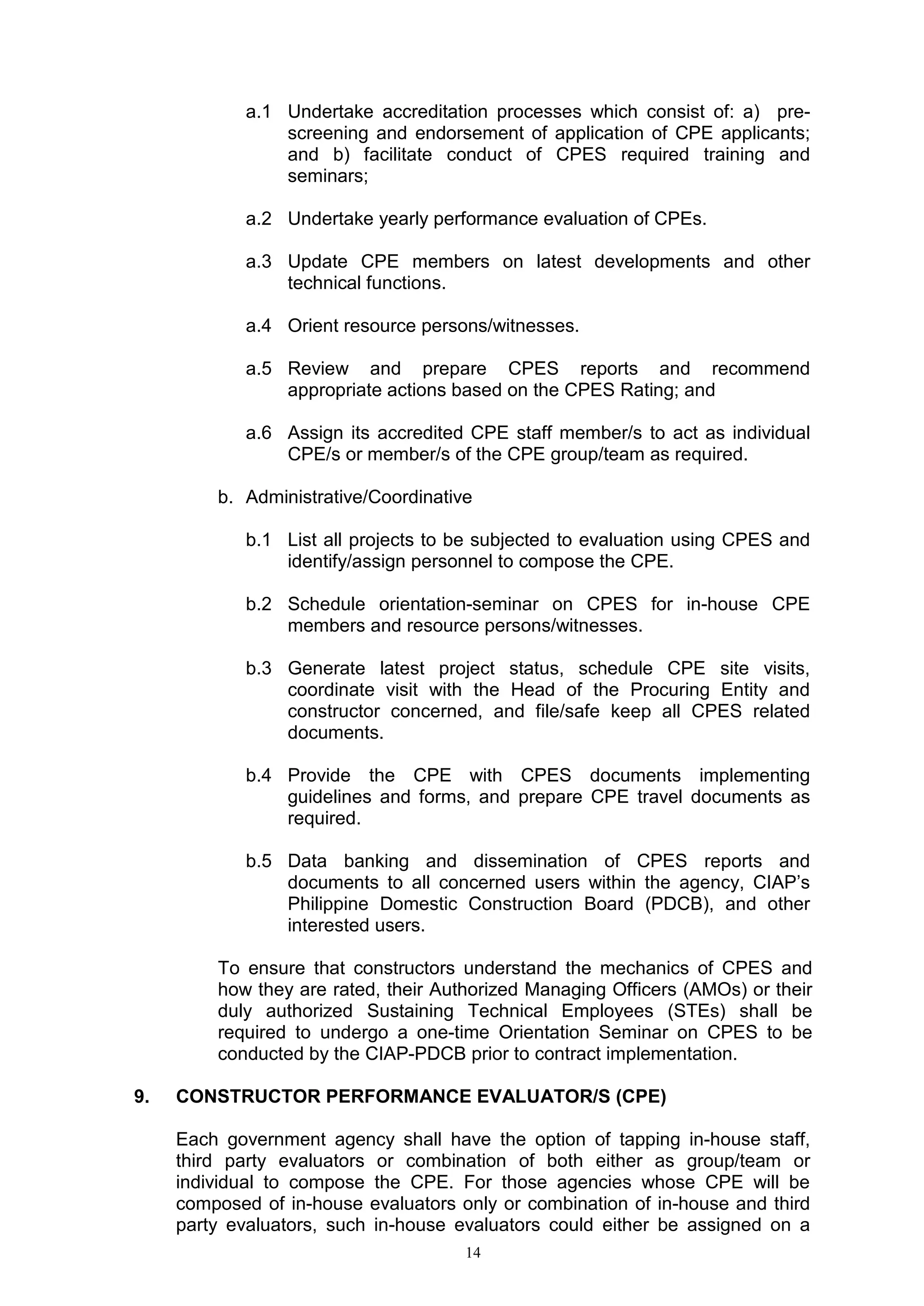 Neda contractor performance evaluation system | PDF