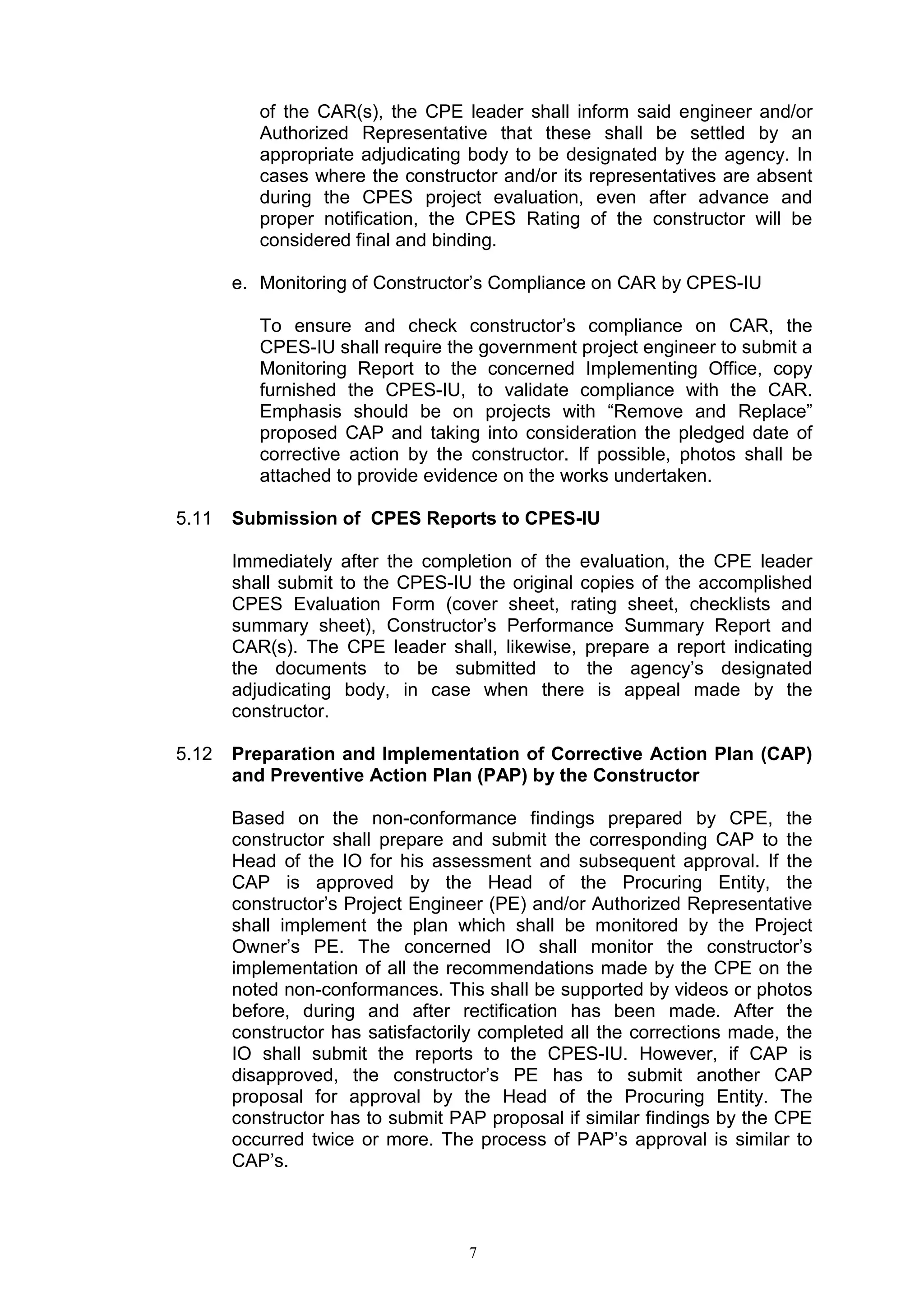 Neda contractor performance evaluation system | PDF
