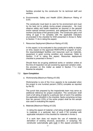 Neda contractor performance evaluation system | PDF
