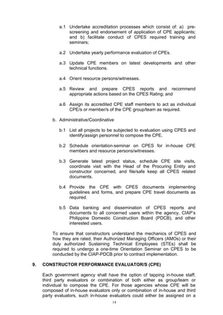 Neda contractor performance evaluation system | PDF