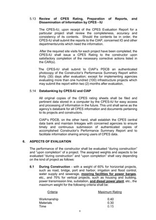 Neda contractor performance evaluation system | PDF