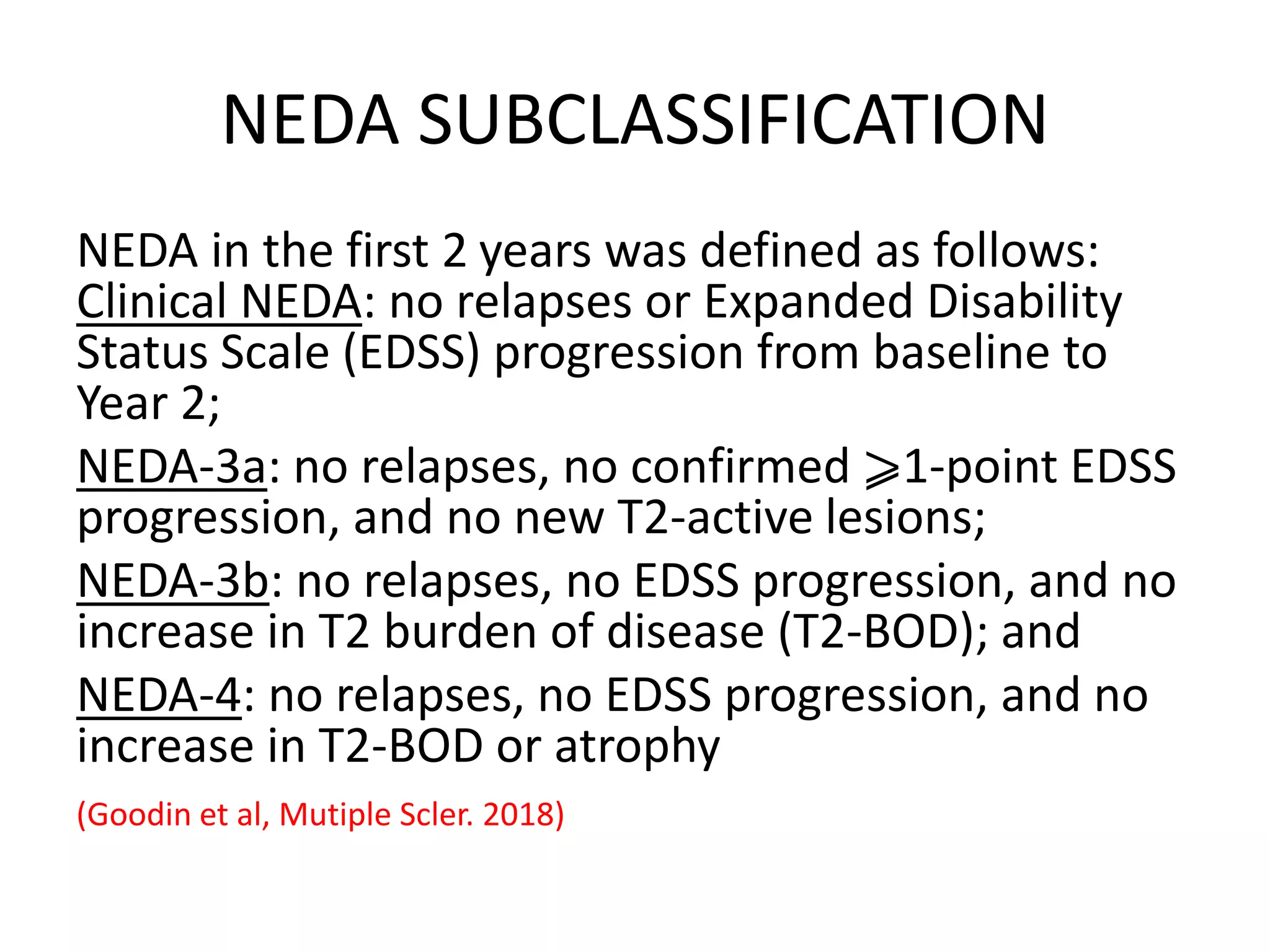 NEDA in multiple sclerosis | PPTX